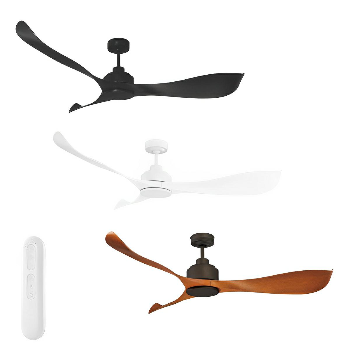 Mercator Lighting 56" Eagle DC Ceiling Fan in Black, White, Oil Rubbed