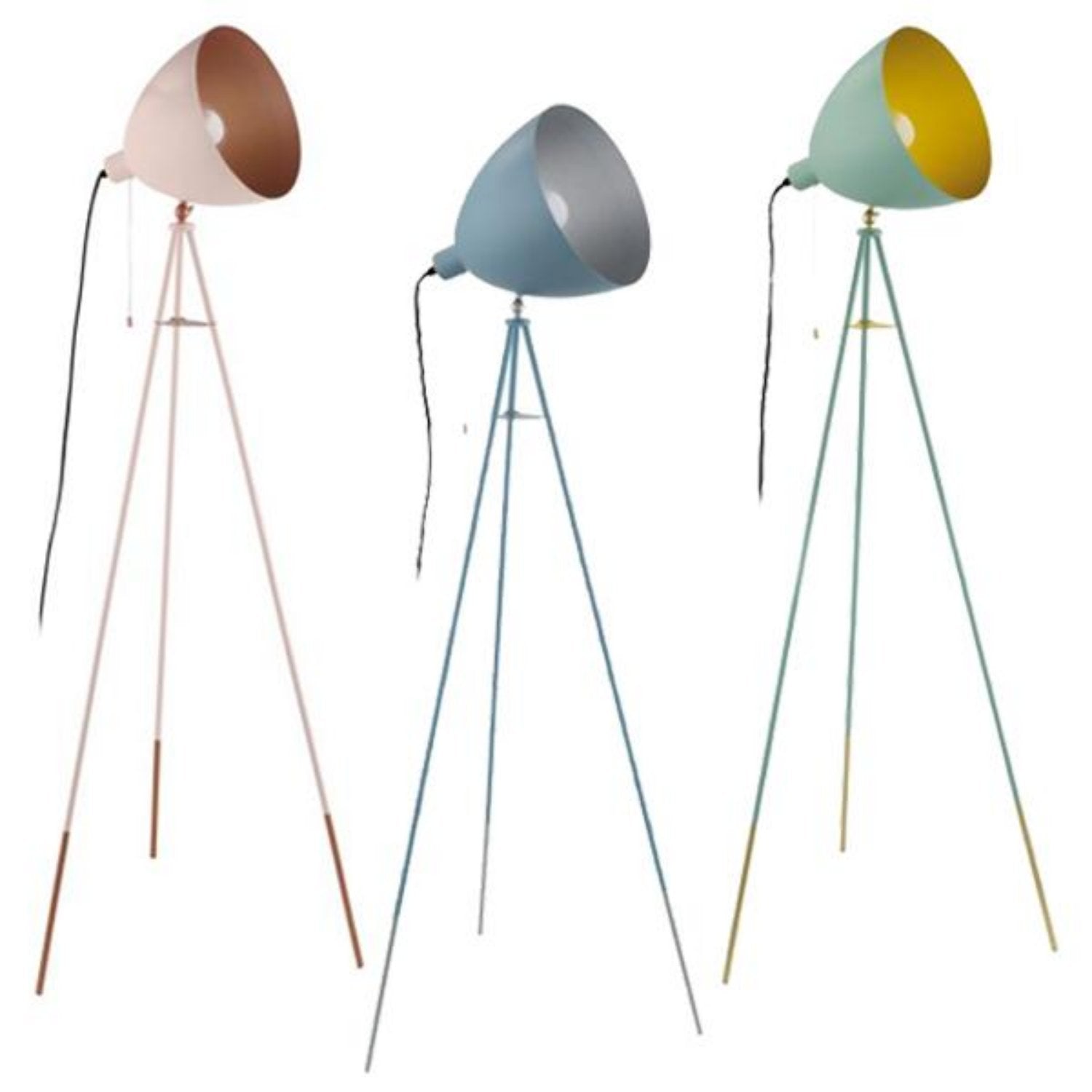 Eglo Chester-P Tripod Floor Lamp with Adjustable Head in Pastel