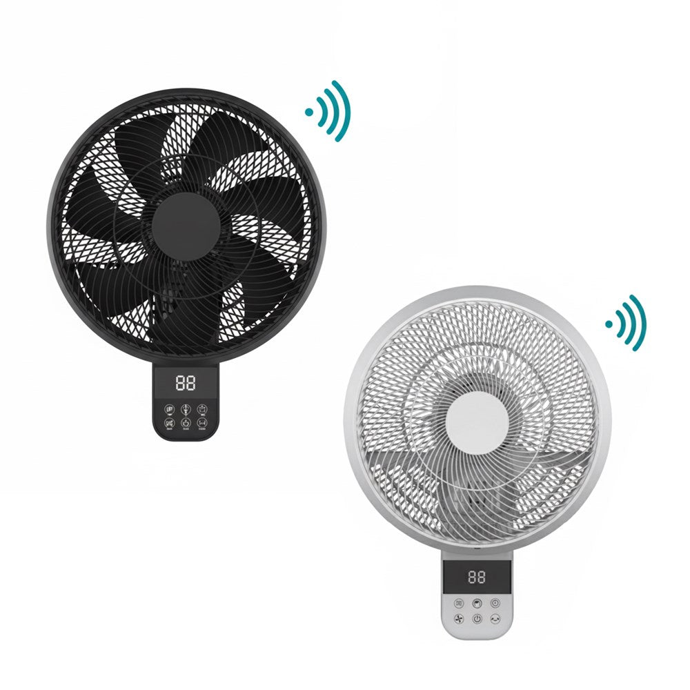 14" Avalon DC Wall Fan Matt Black, White MWFA350 Martec Lighting