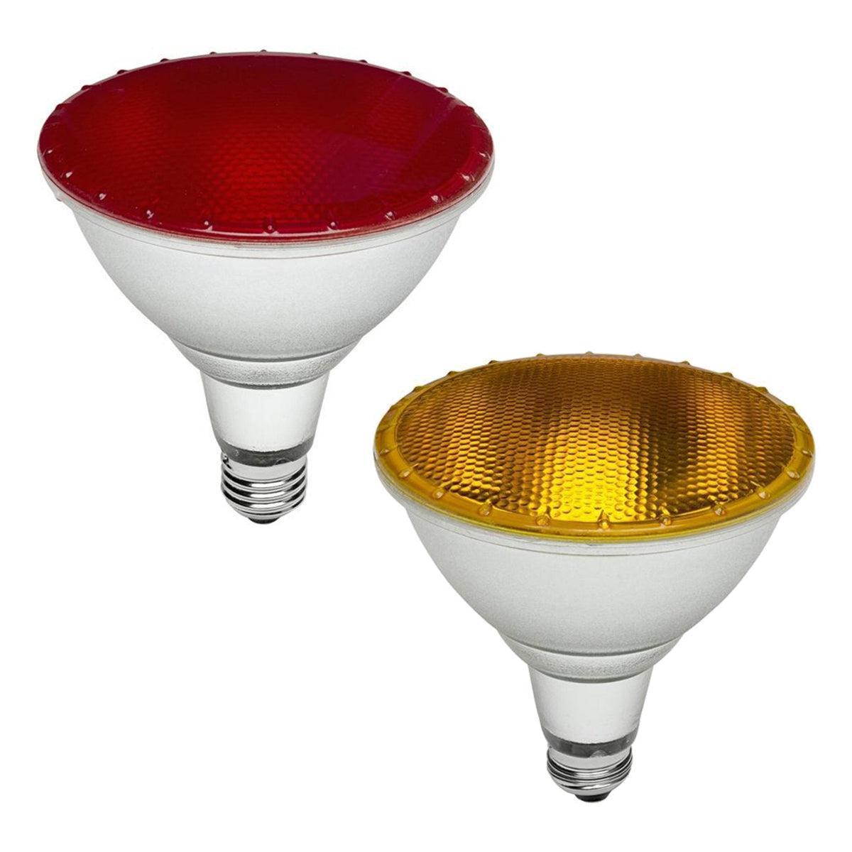 Brilliant 15w LED E27 Par38 Globe Red, Yellow