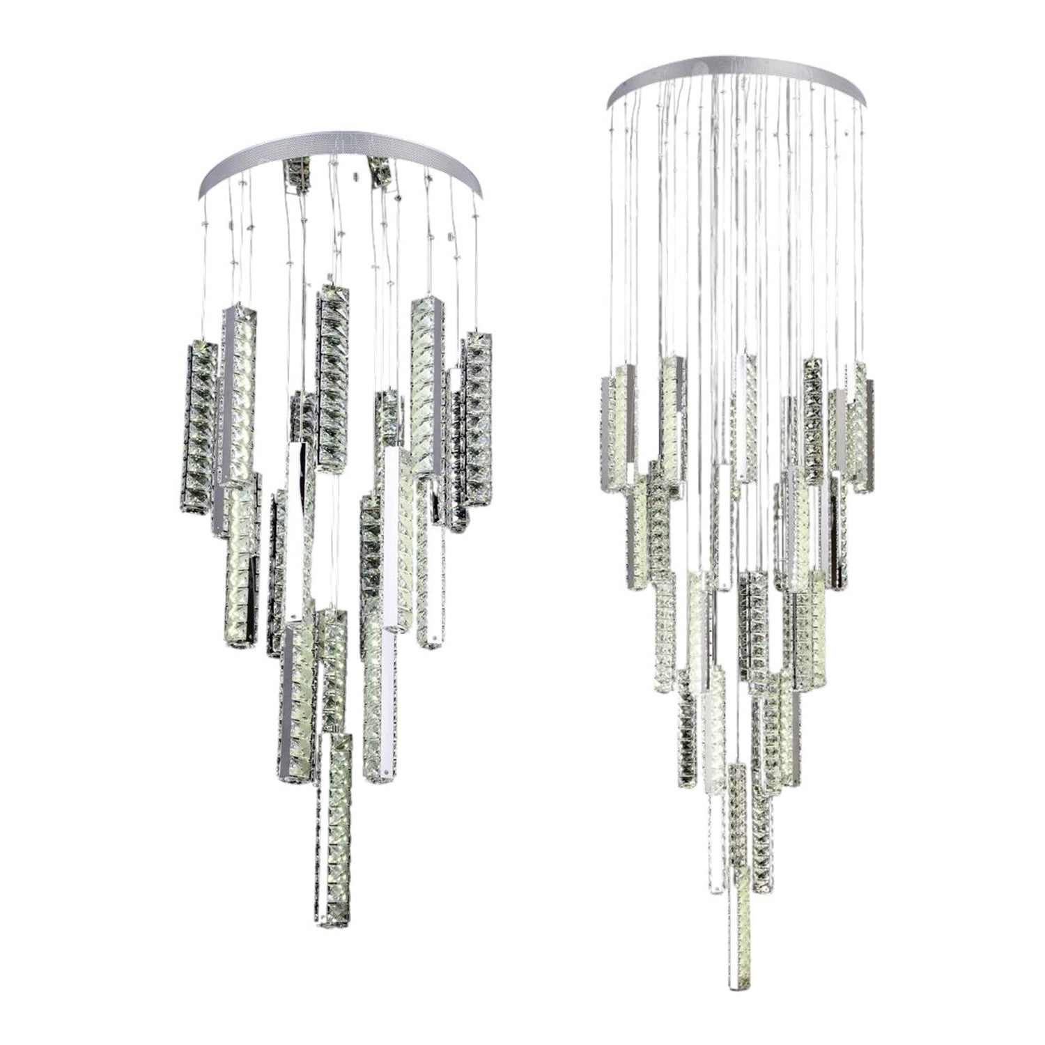 Domus Lighting Arctic Crystal LED Pendant Light (Small or Large)