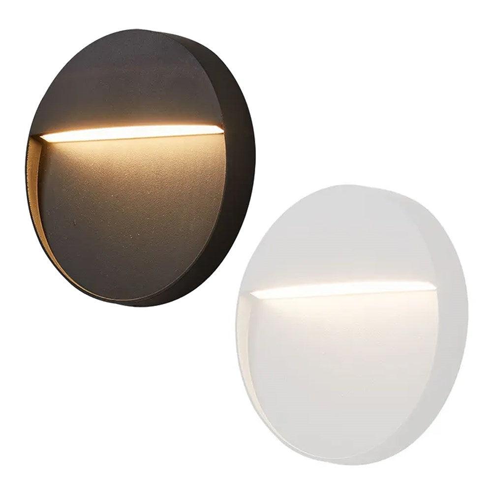 Architectural Round LED Step Light CCT 4w in Black or White - The ...