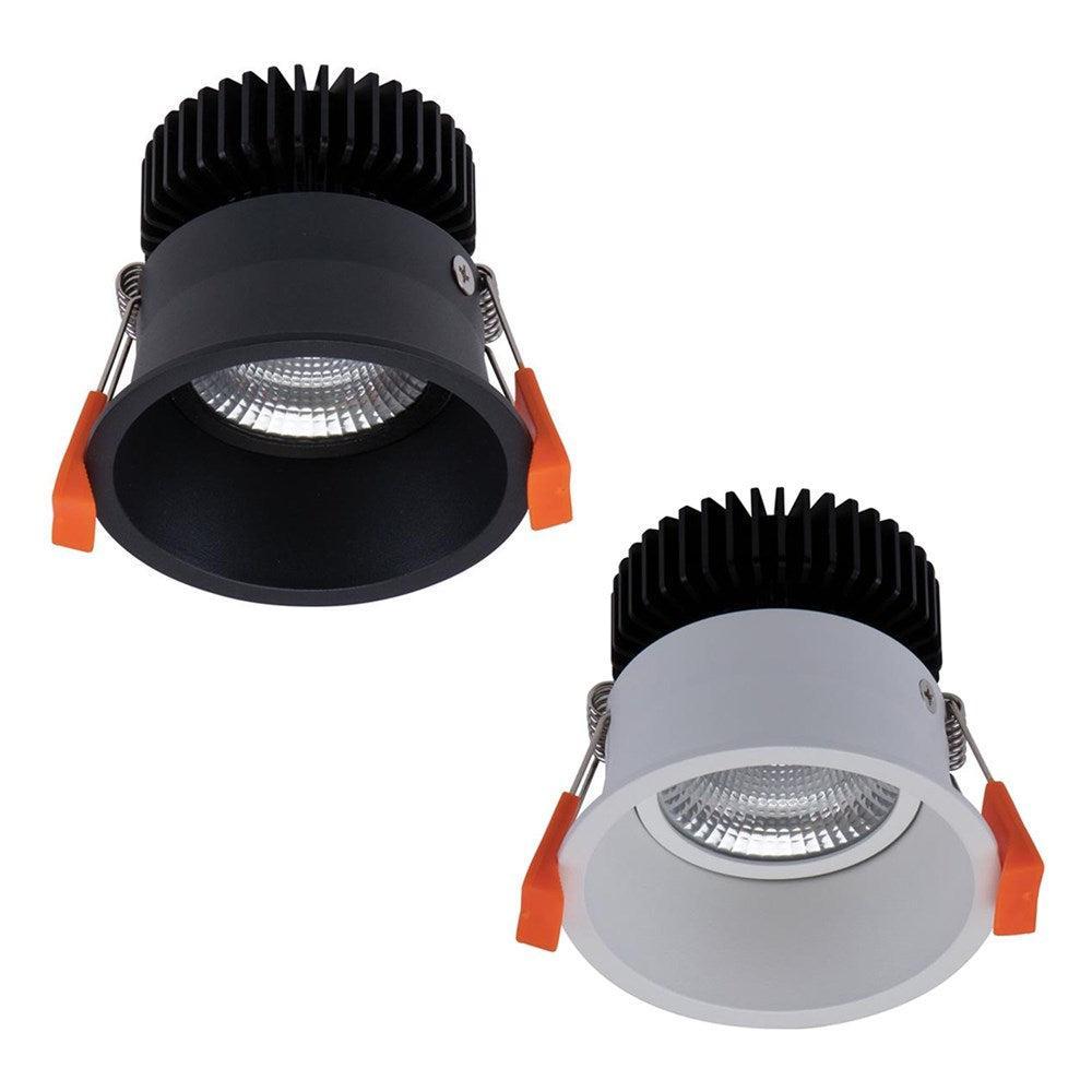 75mm Deep-10 LED Downlight 10w Black, White CCT CRI 90+ 21729, 21730 D