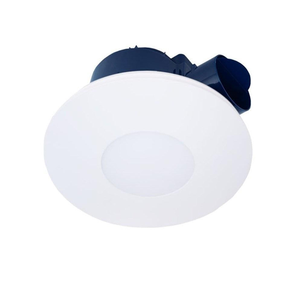 378m³/hr Airbus AC 250 Round Exhaust Fan with CCT LED Panel in White