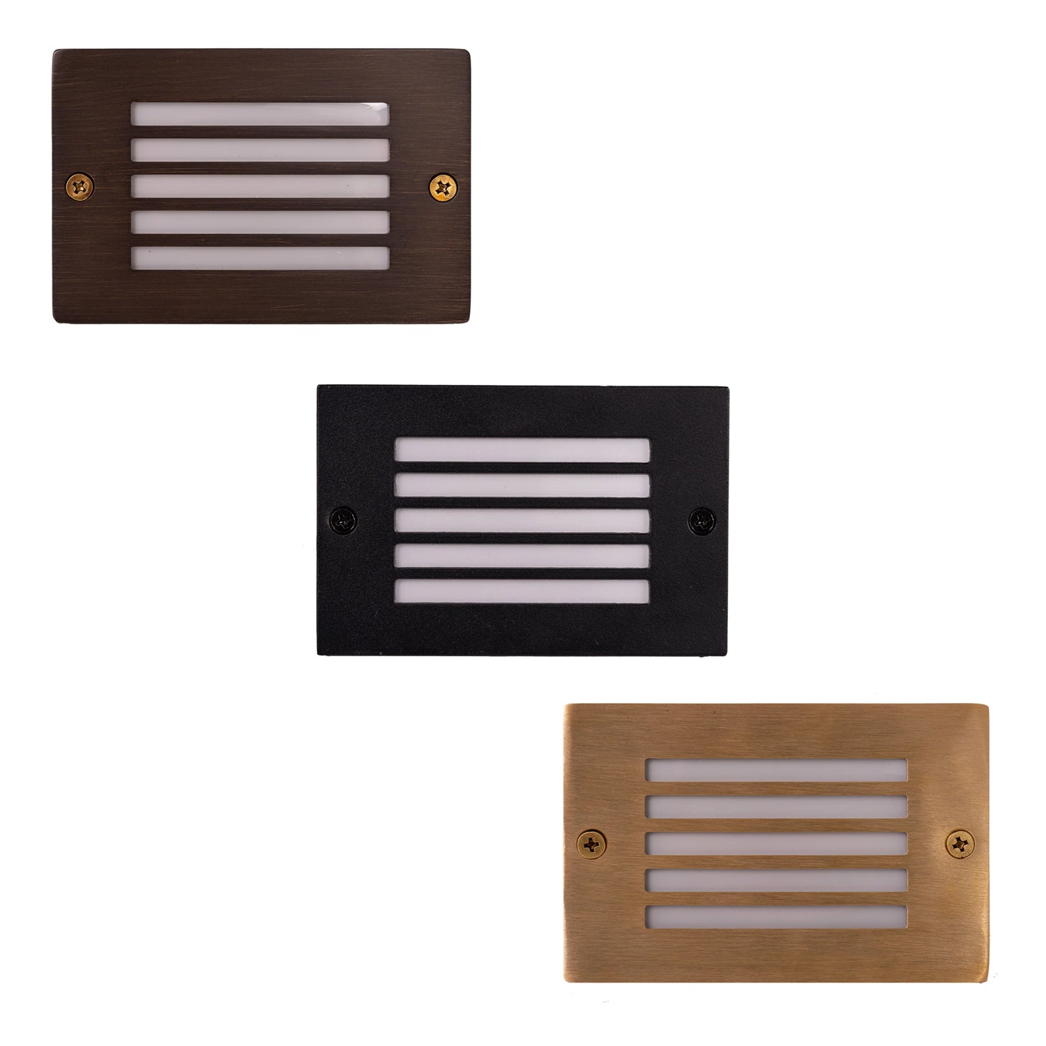 Ardam LED Step Light CCT 3w in Antique Brass, Black, Solid Brass Havit