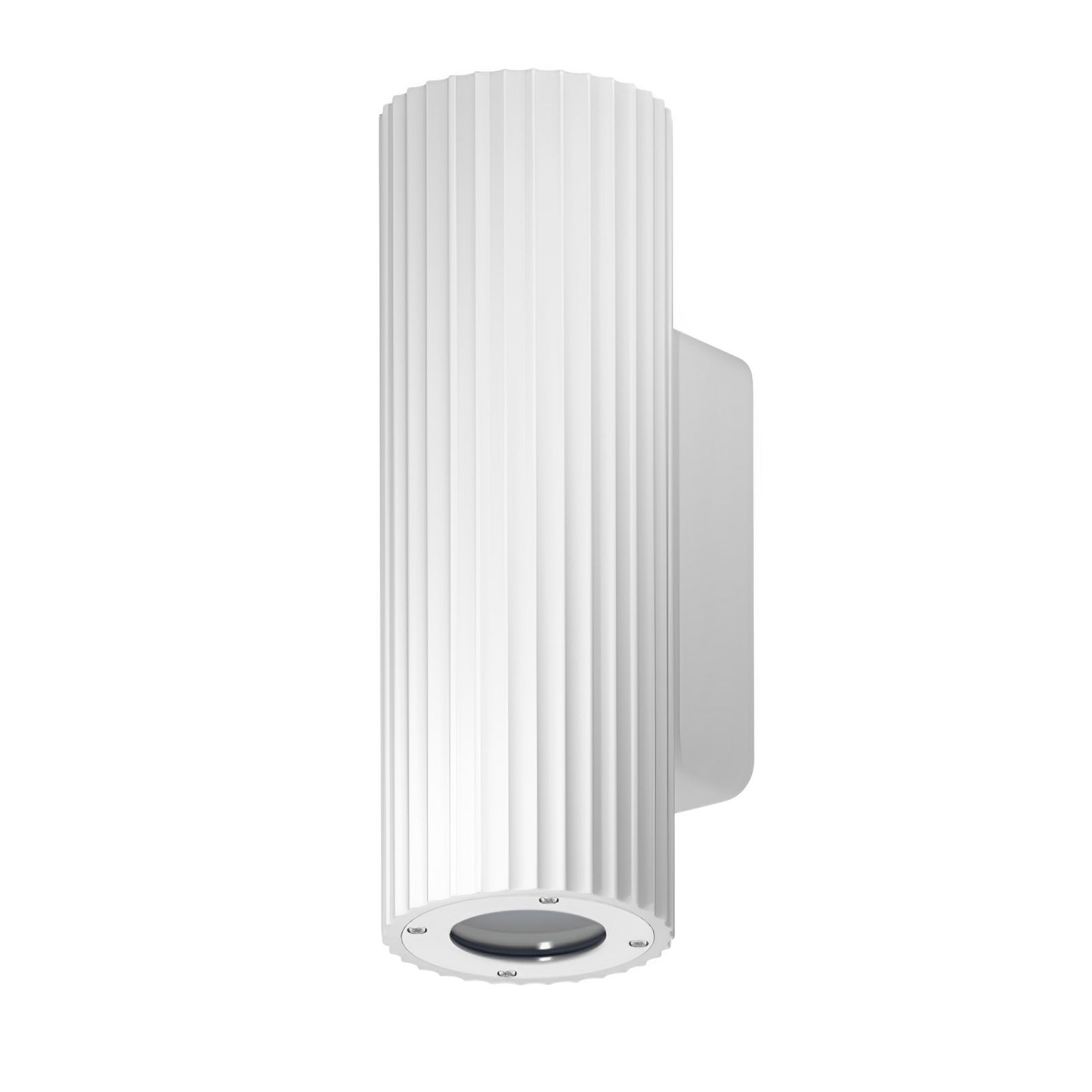 Aurora Outdoor Up/Down Wall Light in Concrete White