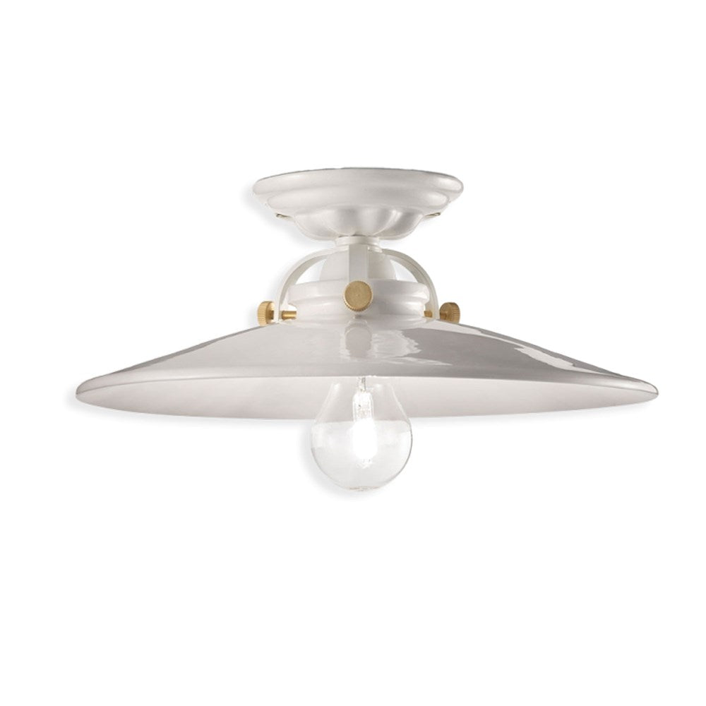 B&W Classic Ceiling Light Small, Large in White or Black - The Lighting Outlet