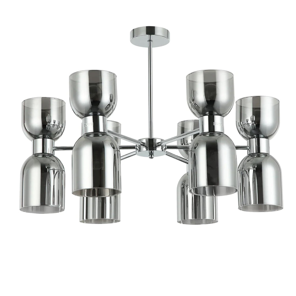 Clessidra Pendant Light 12Lt in Smokey Black or Opal - The Lighting Outlet