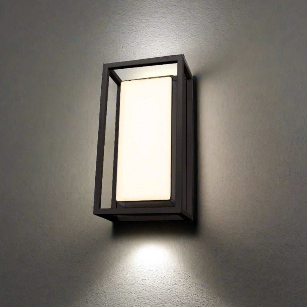 Mercator Lighting | MXD6512BLK | Cayman Outdoor LED Wall Light 12w in ...