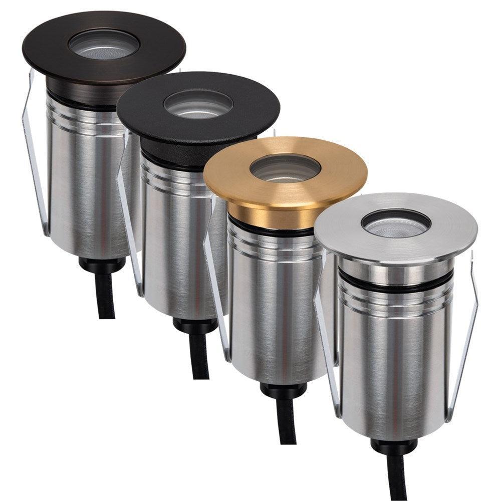 Emit LED Deck Light RGBW 55mm in Antique Brass, Black, Brushed Brass o