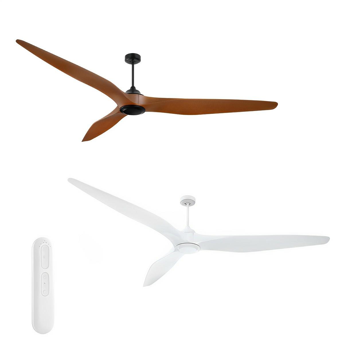 Mercator Lighting 100" Extra Large DC Ceiling Fan Black/Dark Timber,