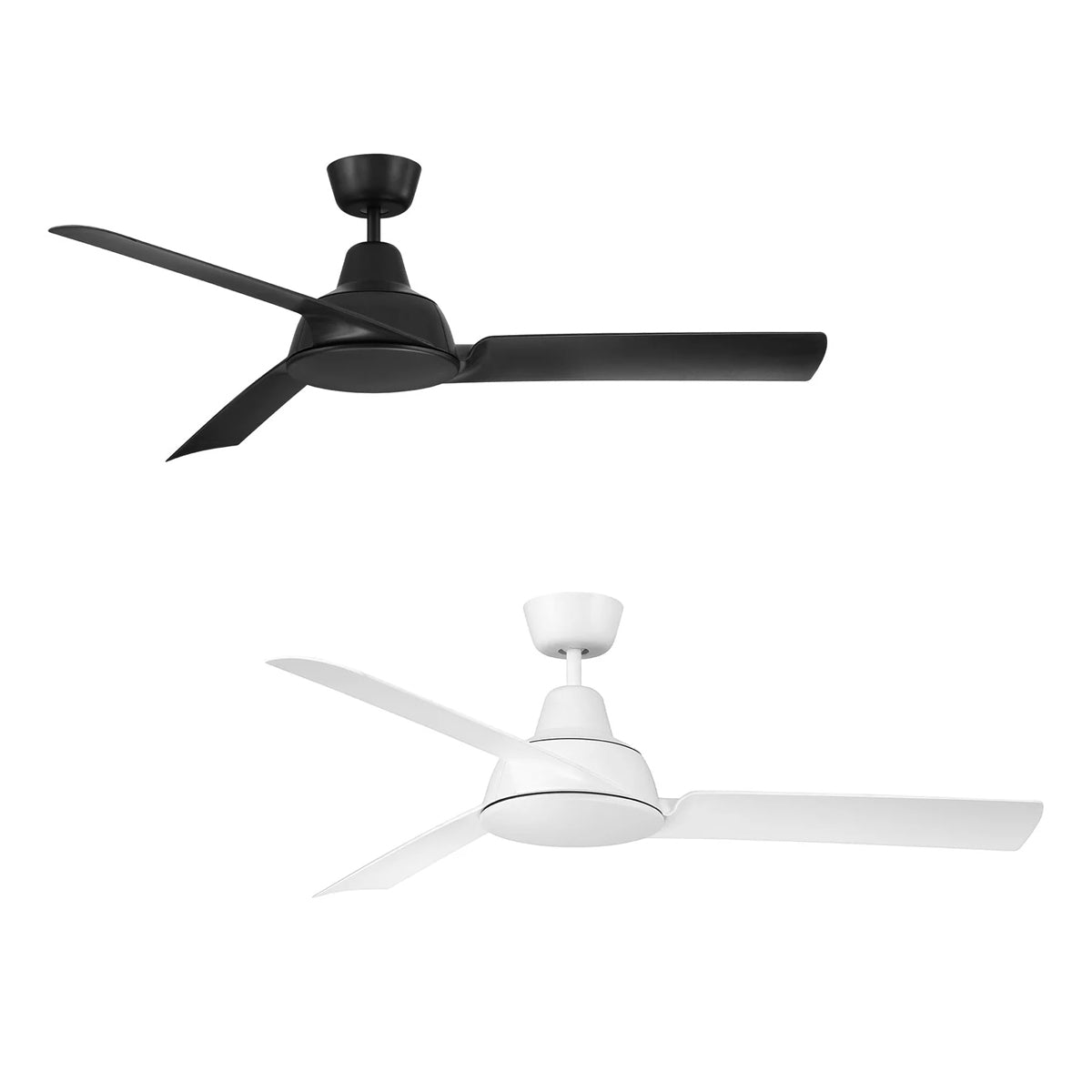 Mercator Lighting 52" Airventure AC Ceiling Fan Black, White FC580133