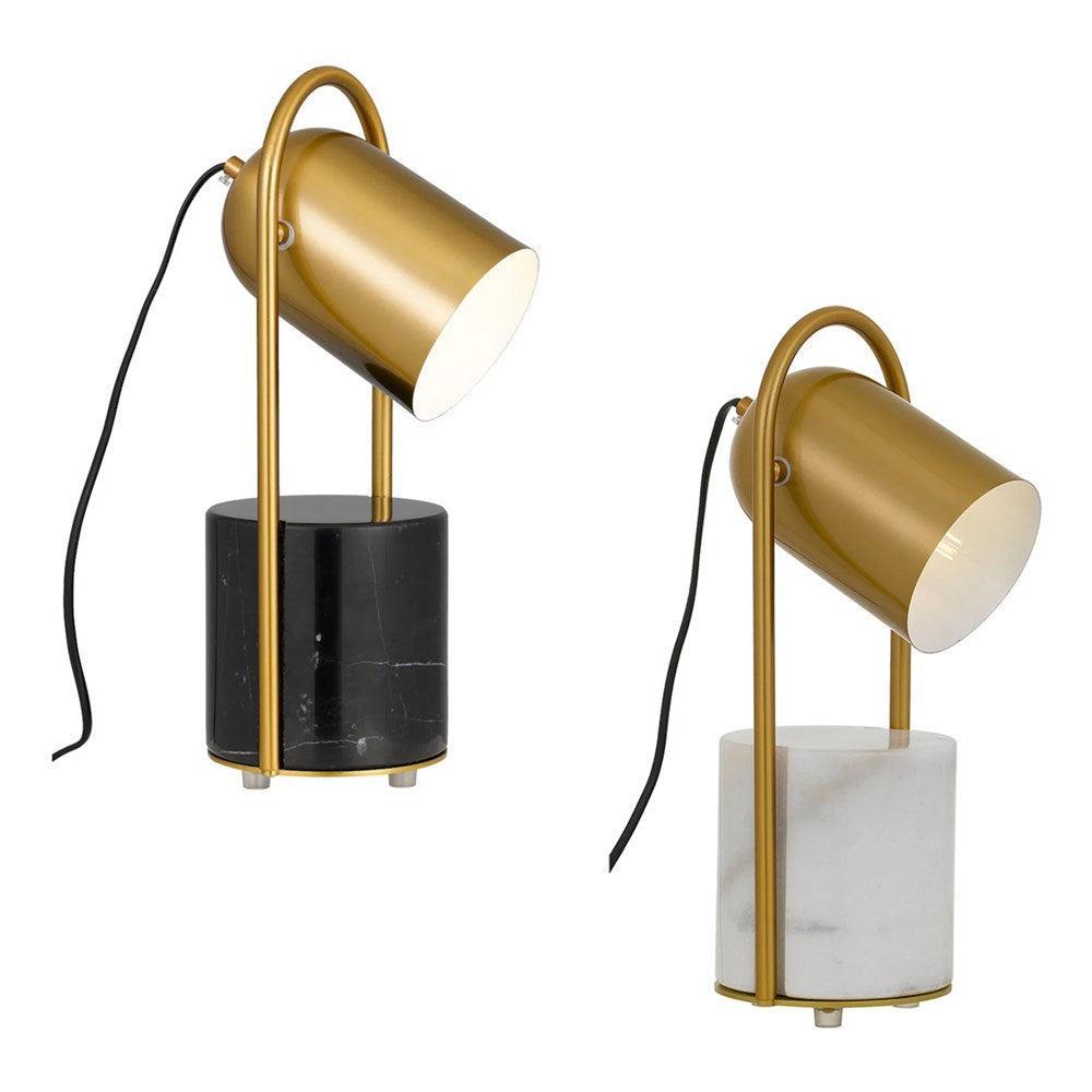 Fidel Table Lamp Black, White FIDEL TL Telbix Lighting