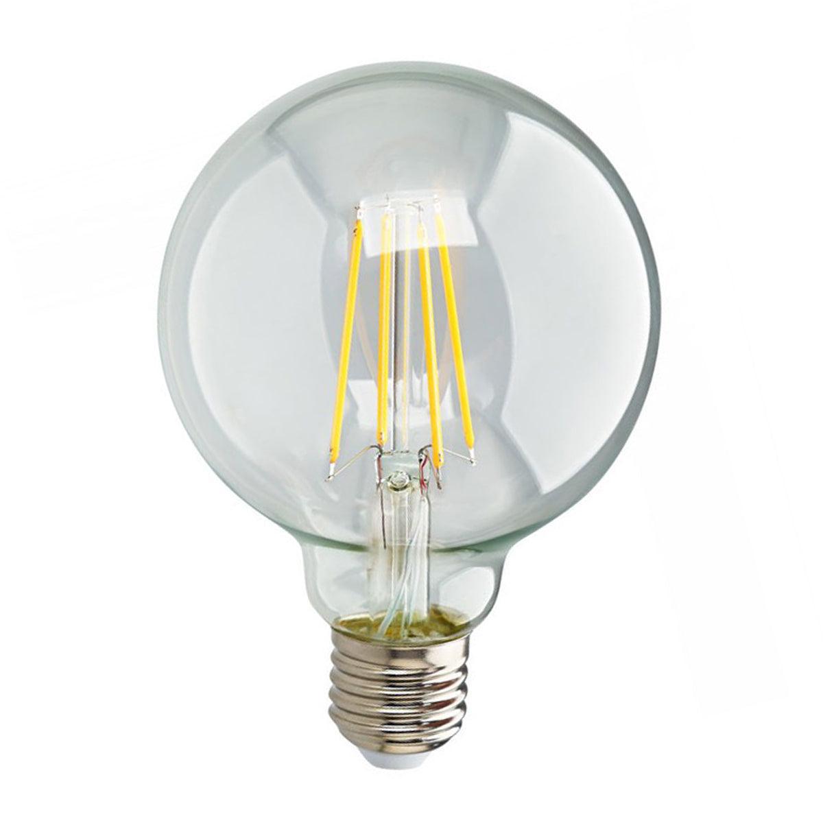 Superlux Lighting GLOB-8E95 | 8w LED E27 G95 Globe Warm