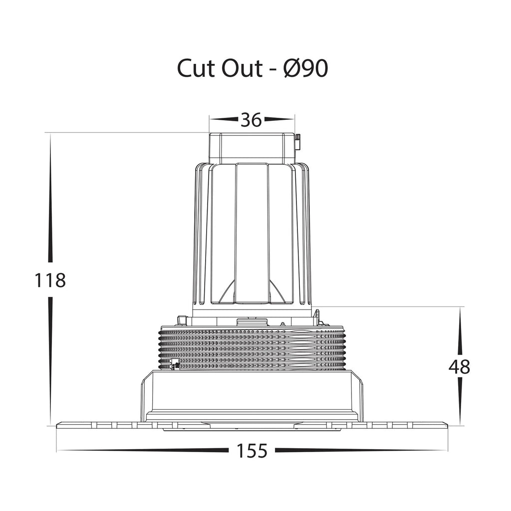 Havit Commercial | HCP-81329009 | 90mm Trimless LED Downlight 9w White ...