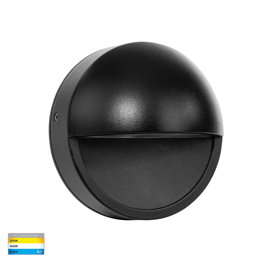 Veko LED Step Light with Eyelid CCT 6w in Black, White Havit Lighting ...