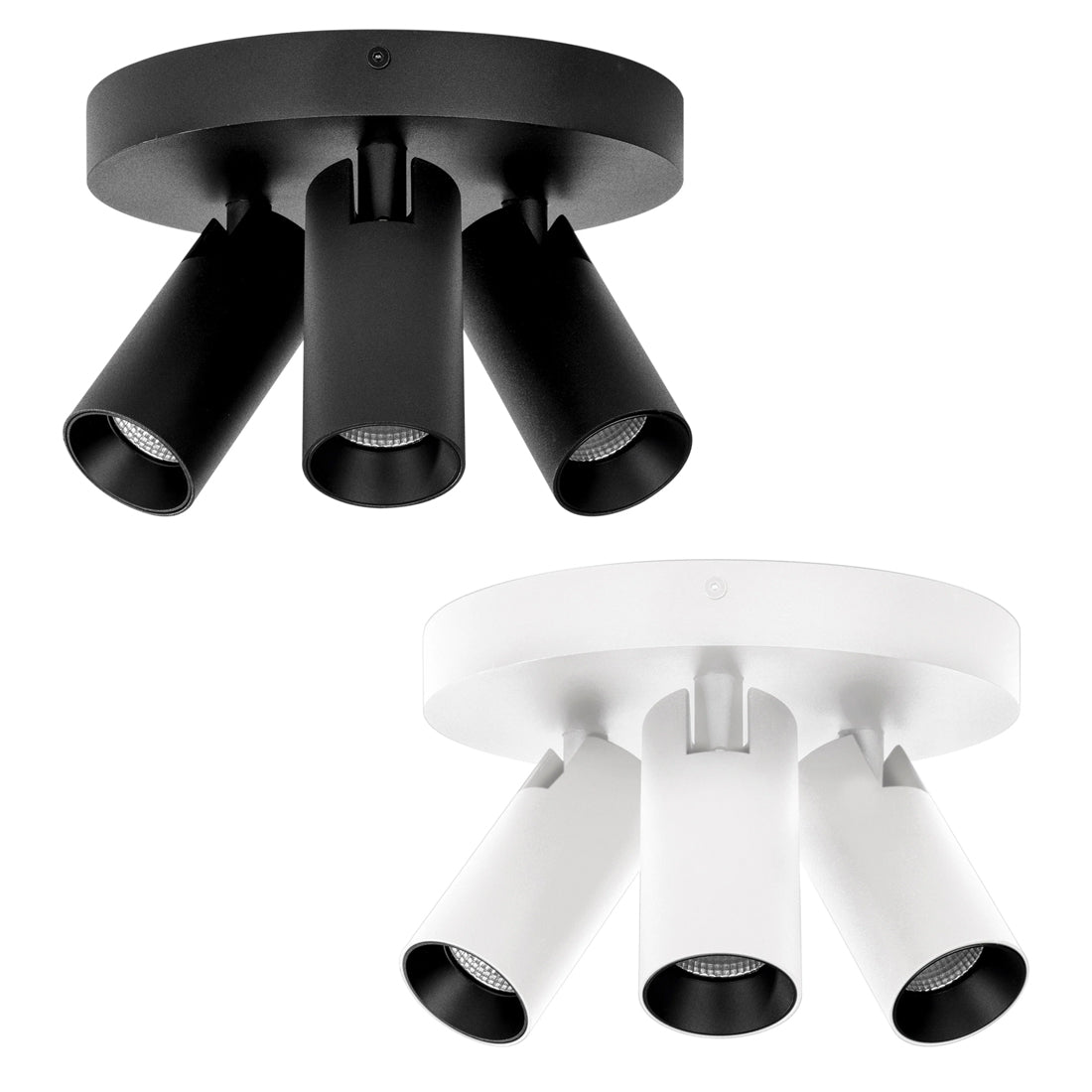 Havit Lighting HV4002T-3-BLK-RND | Revo 3Lt LED Spot