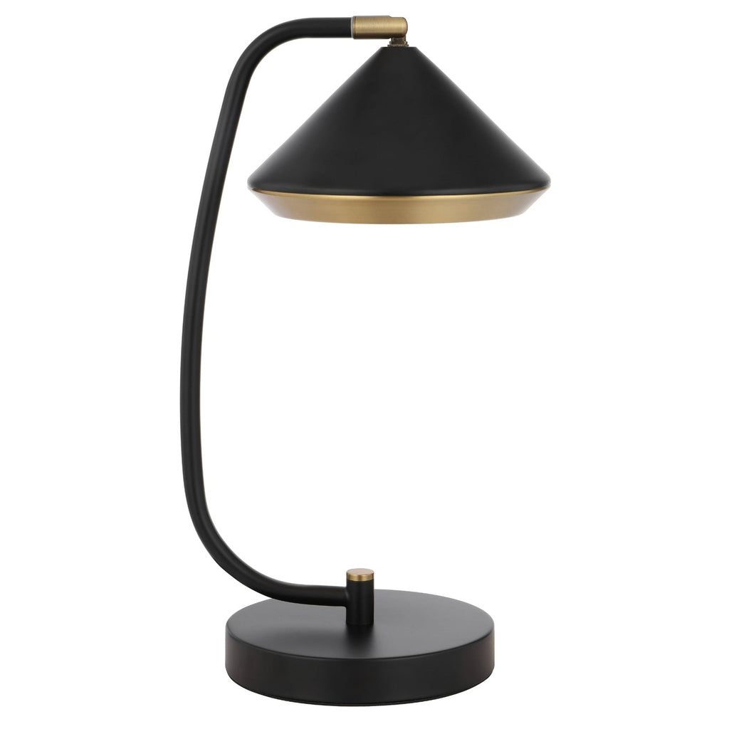Telbix Lighting | LARSON TL-BK | Larson Table Lamp Black, Brass, White ...