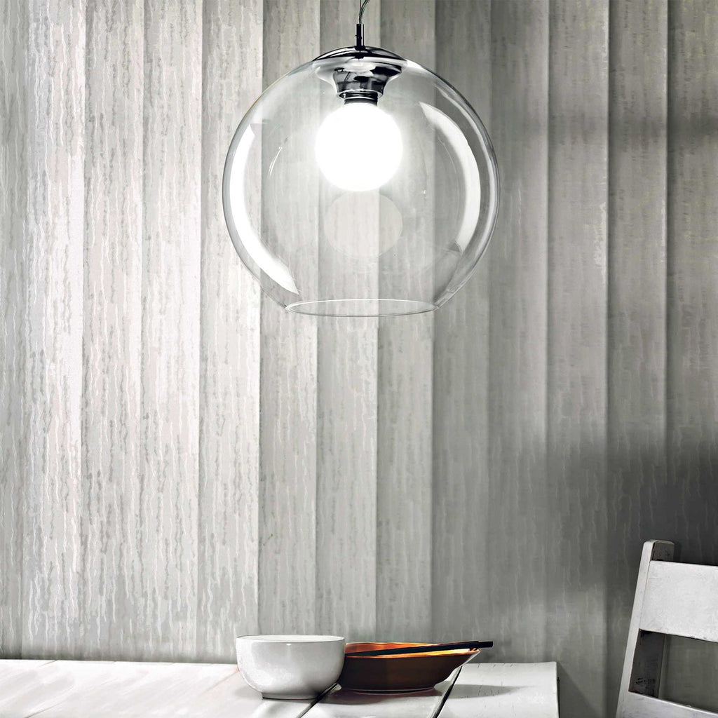 Nemo Pendant Light ø400mm in Clear, Chrome, Copper, Shaded Chrome or S ...