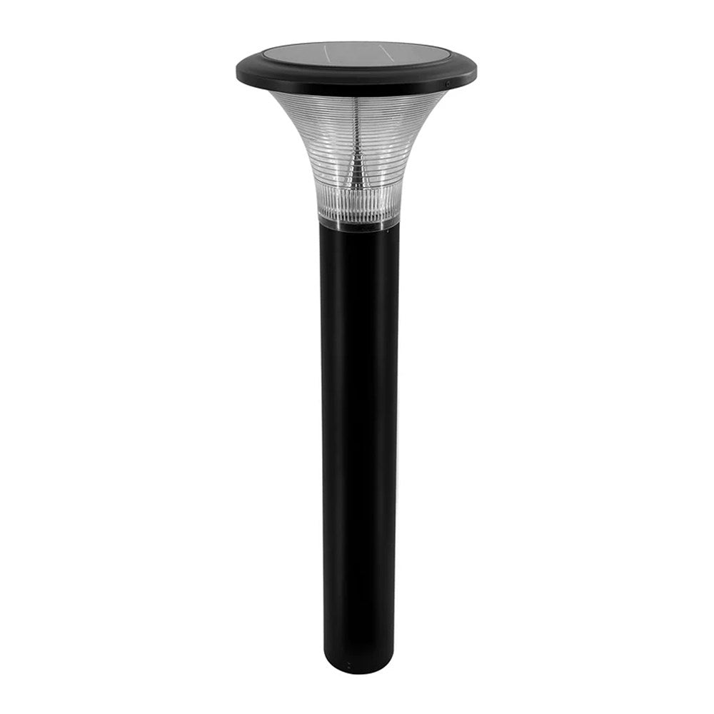 Robust Solar Aluminium LED Bollard Light CCT in Black