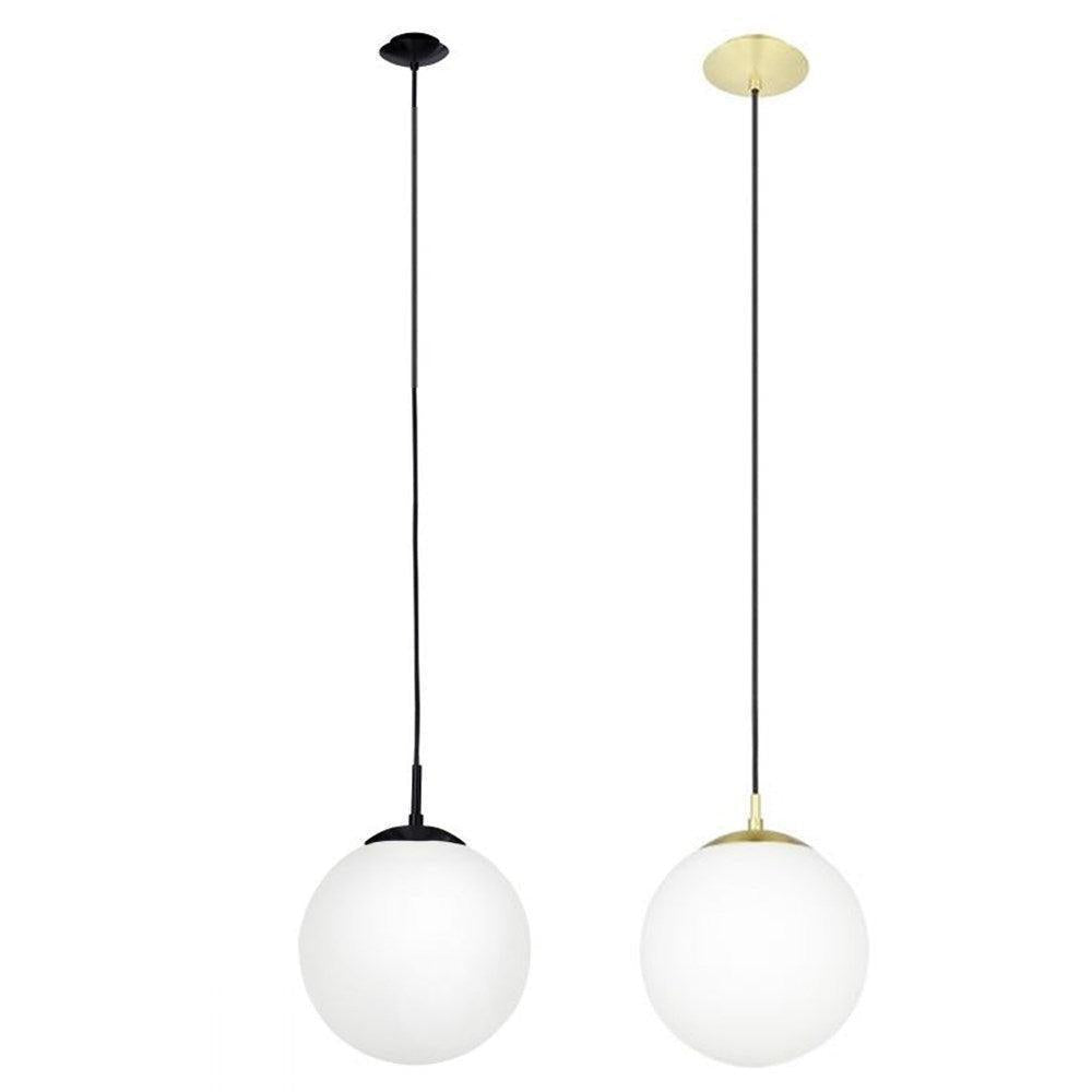 Eglo Rondo Pendant Light (300mm) in Black or Brass Matt (Large)