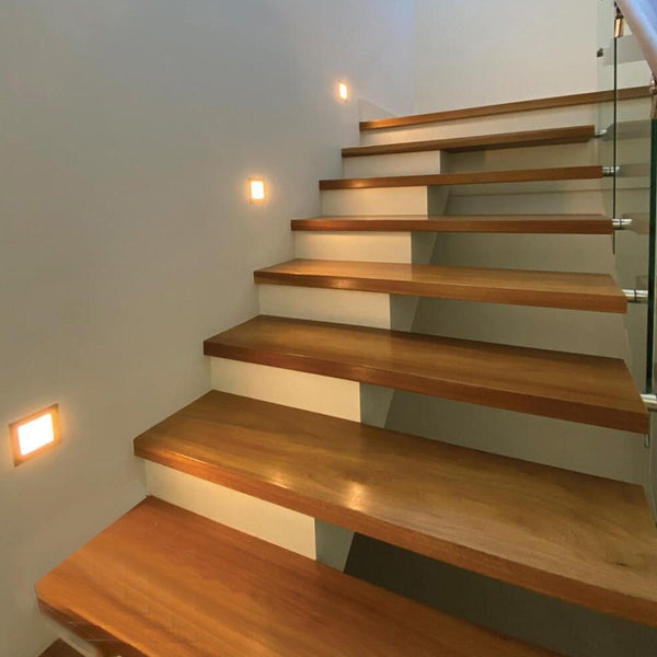 SAL Lighting | S9311| Broom LED Step Light 3w in Satin Nickel, White ...
