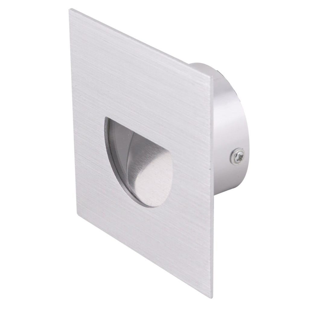 SAL S9316 ALU | Darham Square LED Step Light 1.5w in - The Lighting Outlet