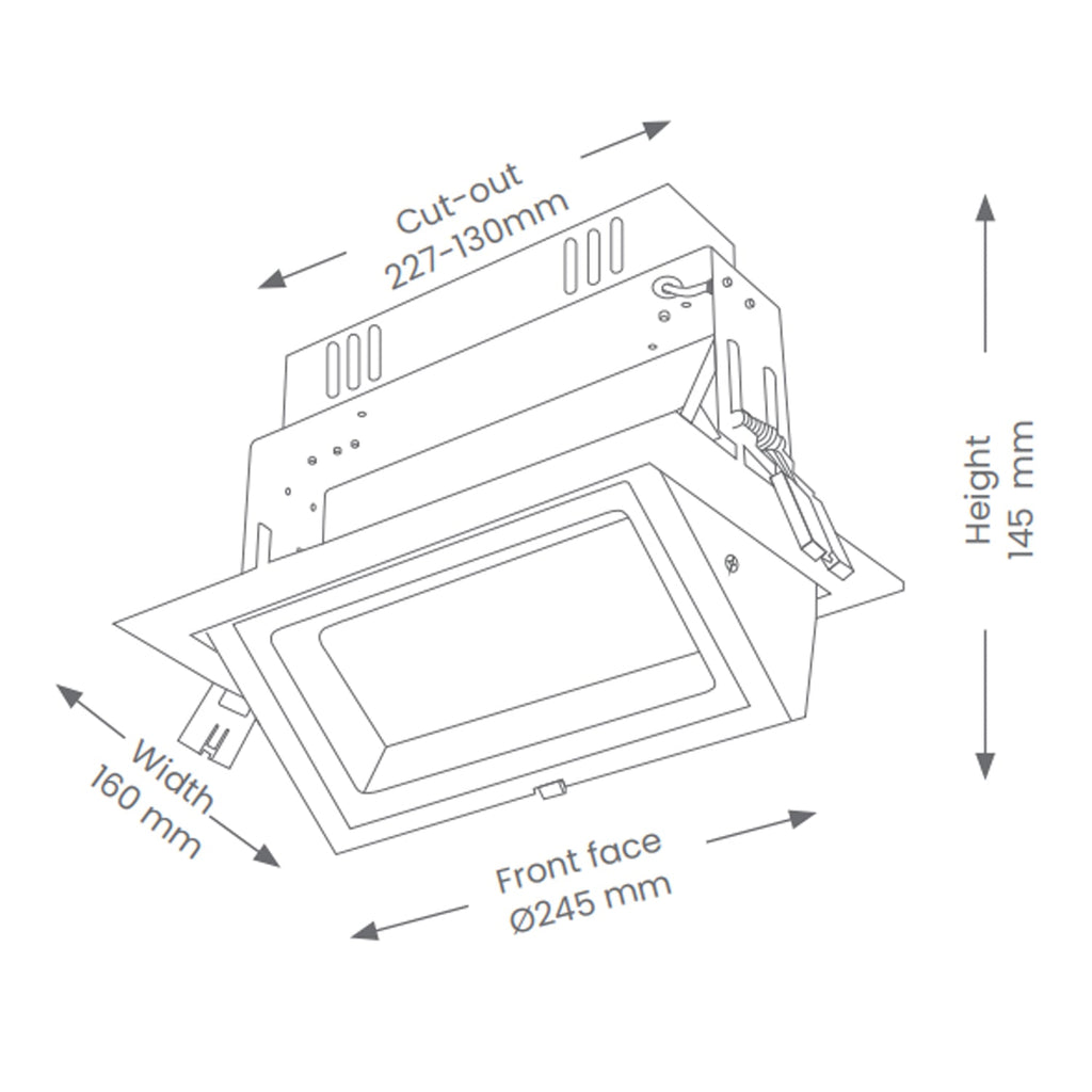Eurotech | SHOPDLCCT | 130mm Aurora LED Downlight 40w White CCT - The ...