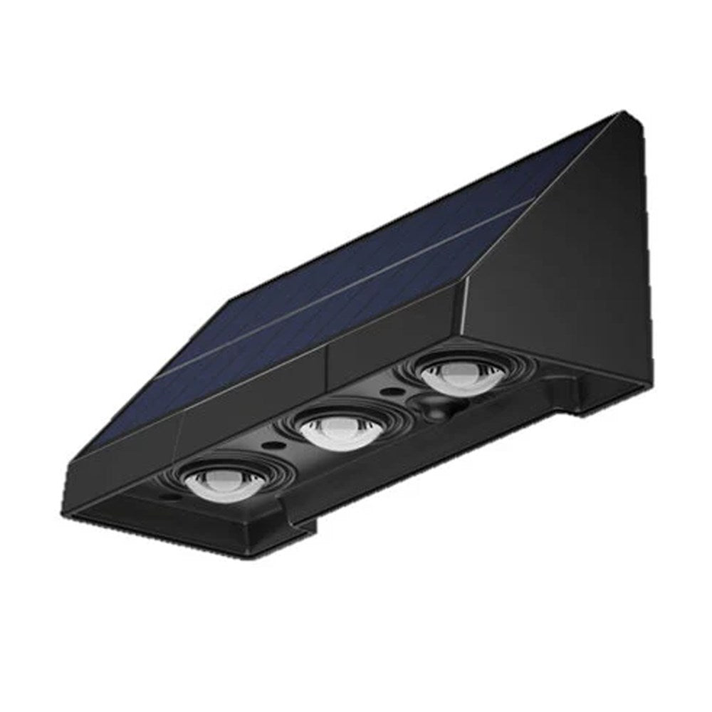 Stealth Solar LED Step Light 3Lt in Black