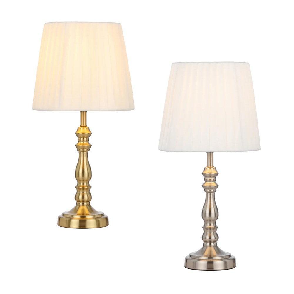Vida Table Lamp Antique Gold, Nickel VIDA TL Telbix Lighting