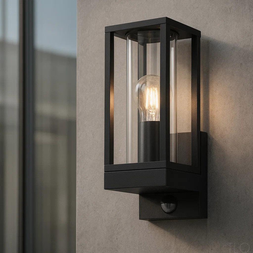 Vista Sensor Modern Coach Wall Light | The Lighting Outlet