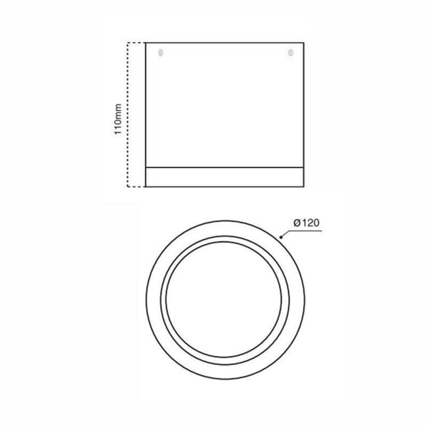 Atom AT9065/SIL/60/WW | Series LED Downlight 25w White, - The Lighting ...