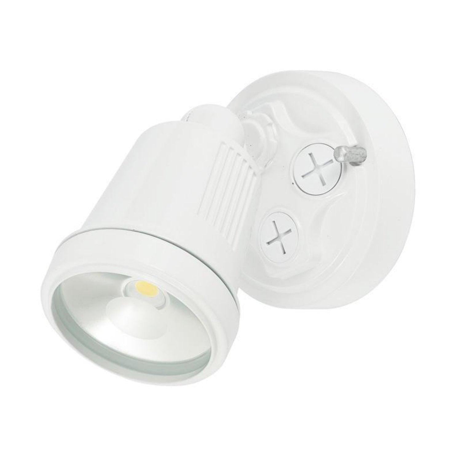 Brilliant Hunter III COB LED Flood Light 11w in White/Black