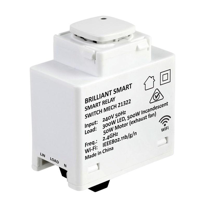 Brilliant Smart WiFi Relay Mech Switch in White