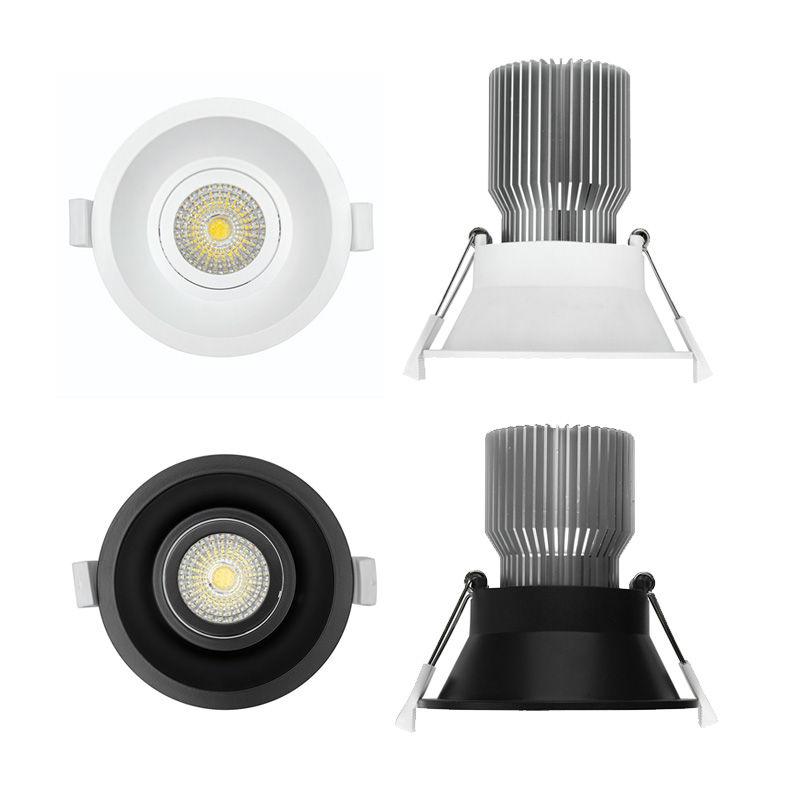 Brilliant 90mm LED Downlight 10w Black, White CCT 20454 Brilliant