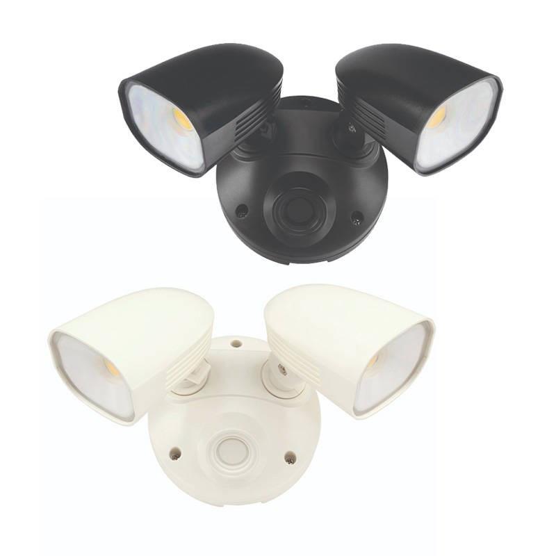Brilliant Shielder LED Flood Light 2x10w in White or Black