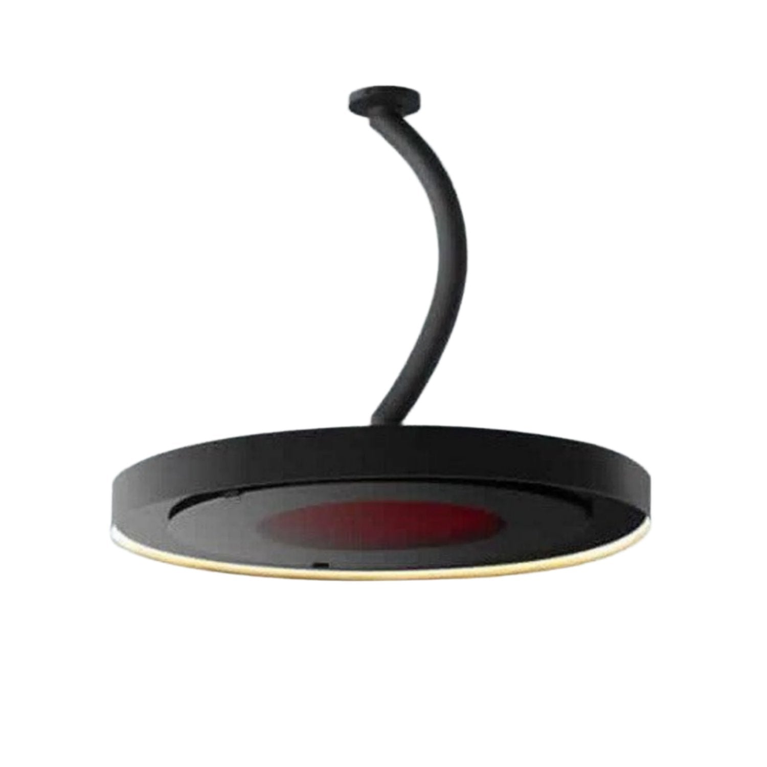 Bromic Eclipse Electric 600mm Curved Ceiling Mount Pole in Black