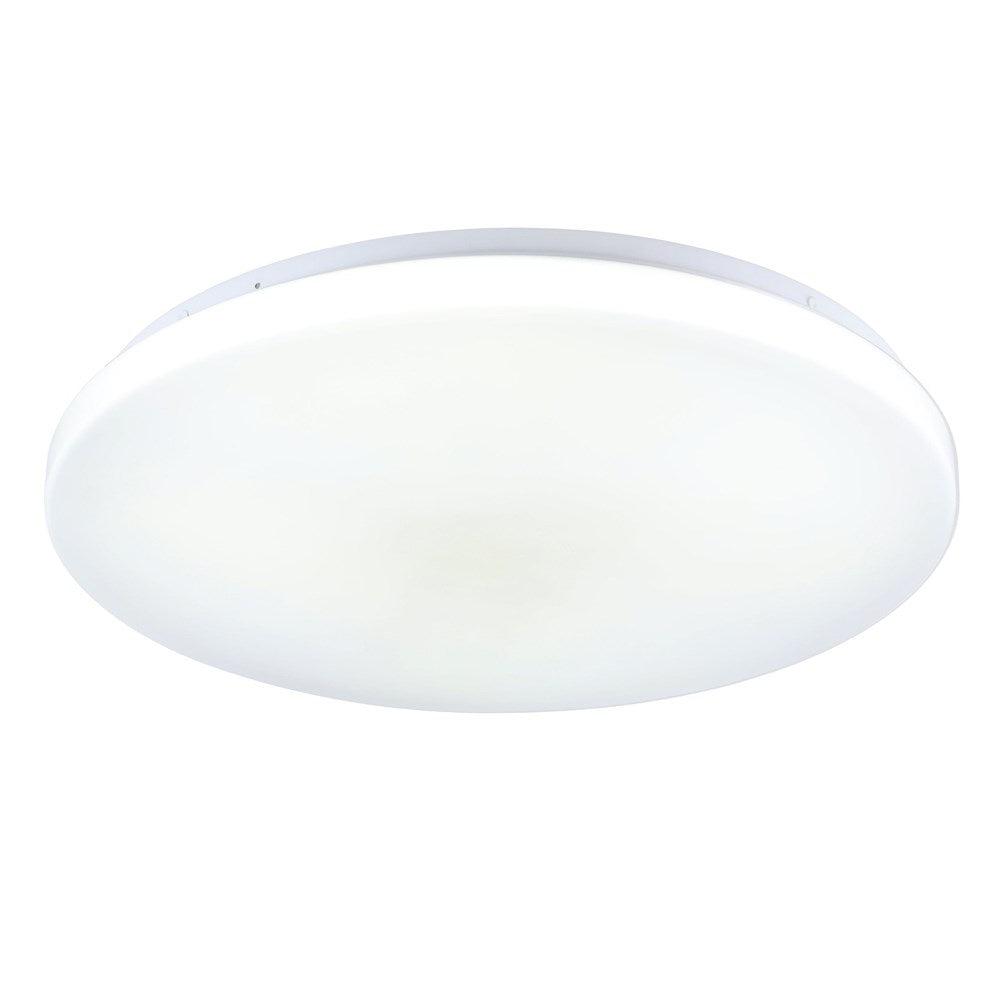 Eglo Diego LED Oyster Light 24w in Opal White w/ Microwave Sensor