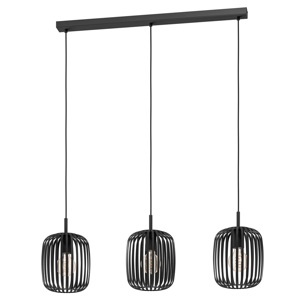Eglo Romazzina Pendant Light 3 Light - Black or Sandy