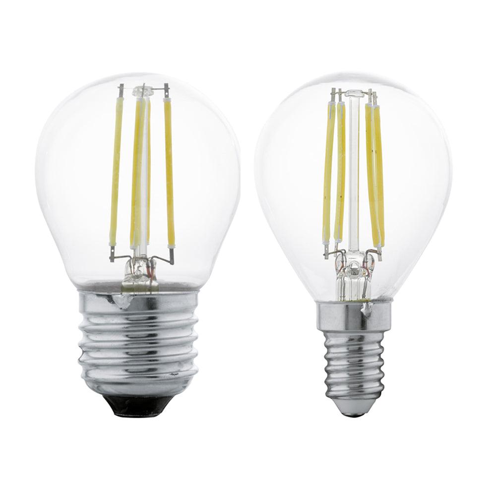 Eglo 4w LED E27, E14 Fancy Round Globe Warm White 2700k 110006, 110018