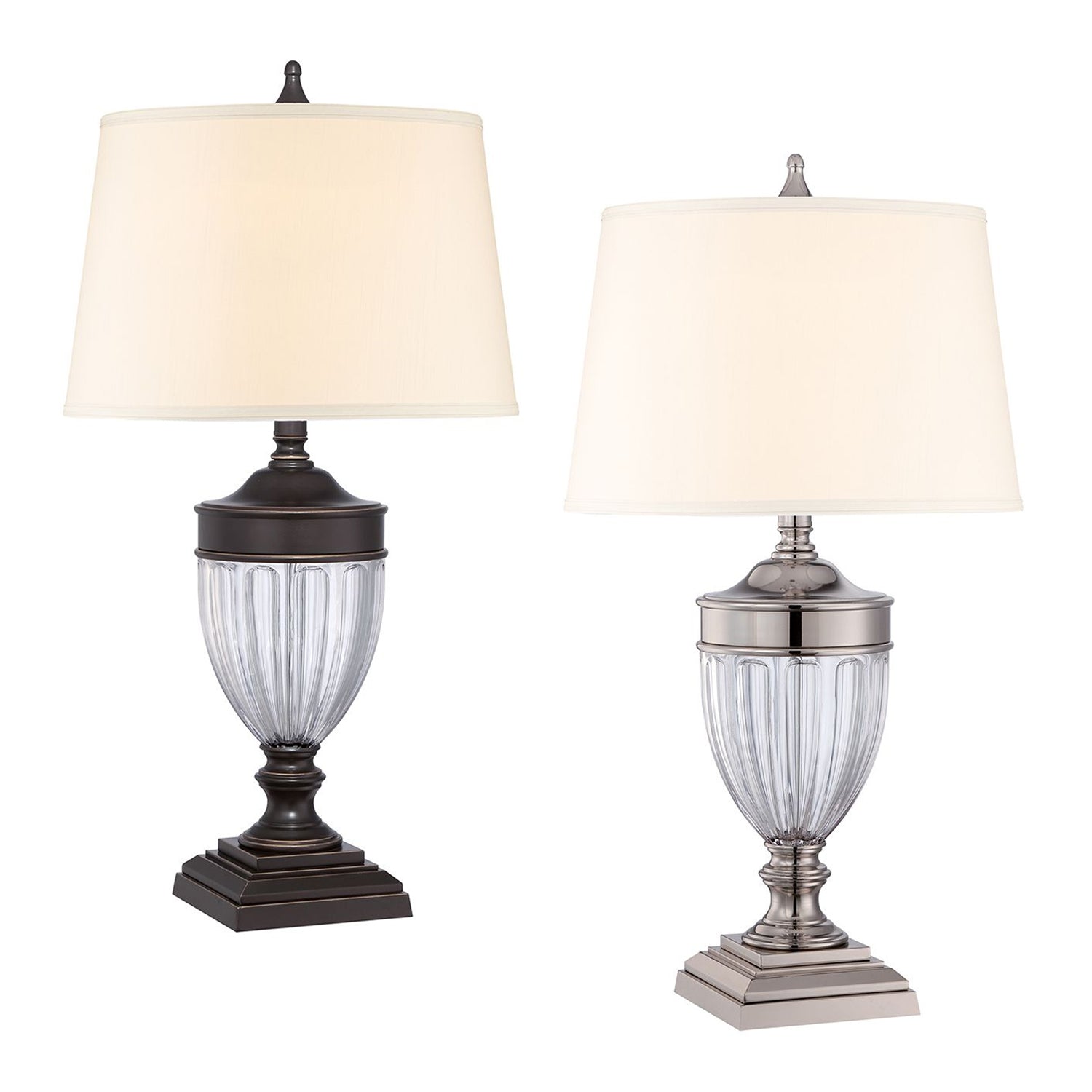 Elstead Dennison Table Lamp in Bronze/Silver Elstead Lighting