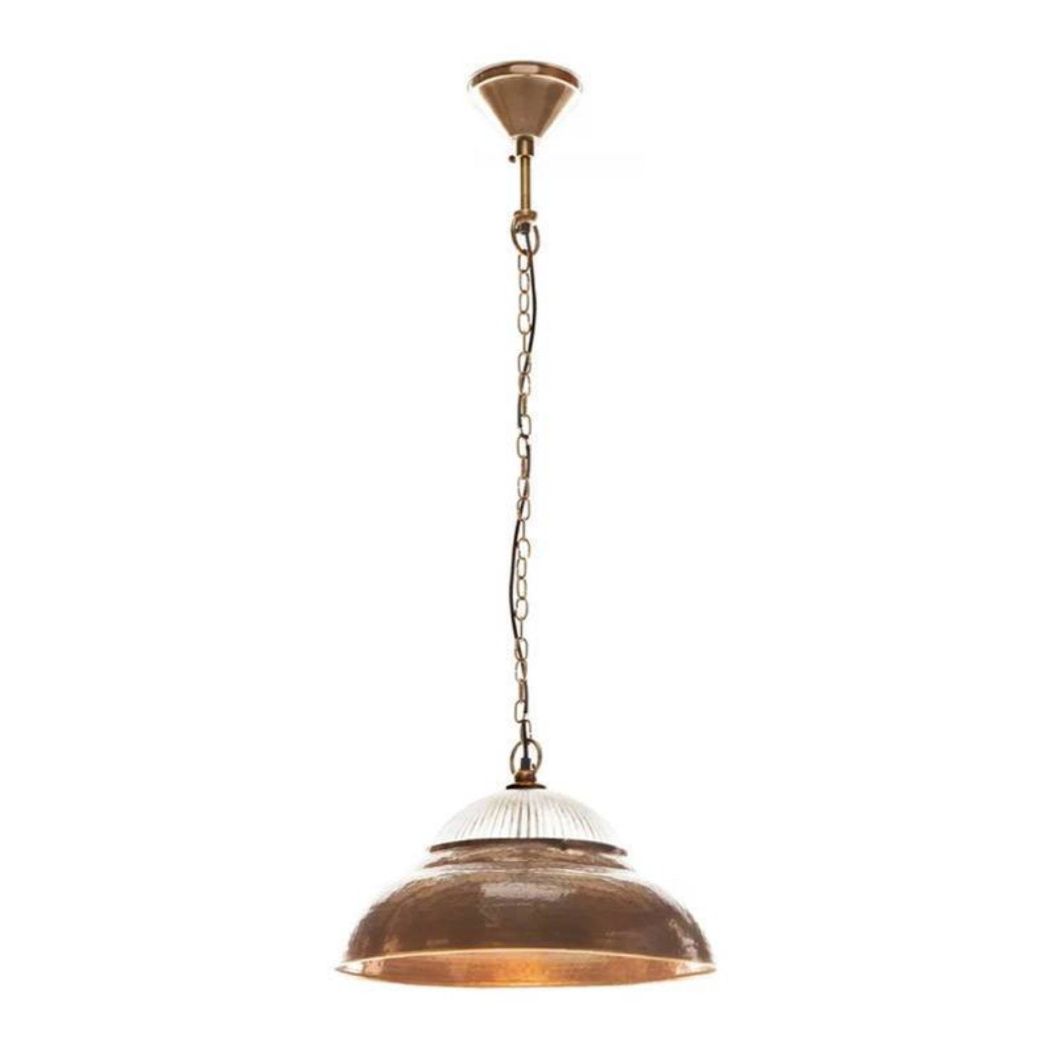 Emac & Lawton Atrium Pendant Light 1x40w E27 in Antique Brass