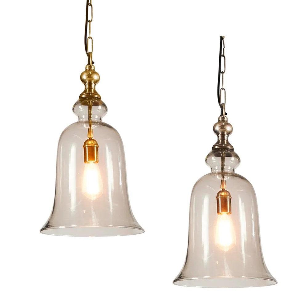 Emac & Lawton Tivoli Pendant Light Large in Brass or Silver