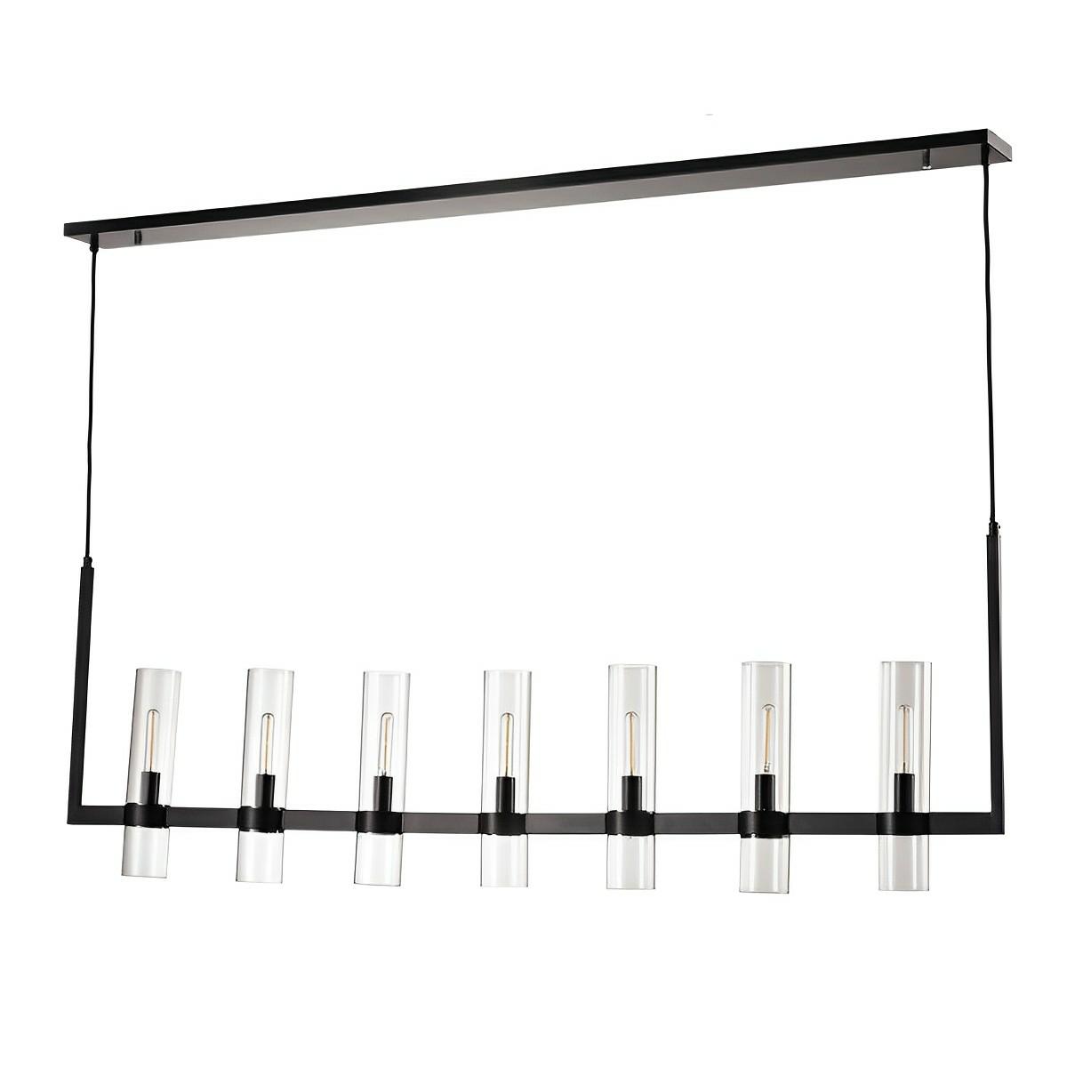 Eurotech KP196L | Cilla Pendant Light Long 7w in Ebony