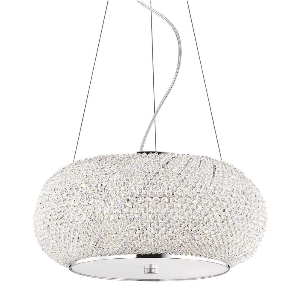 Ideal Lux 8I082158 | Pasha' Pendant Light 6Lt in Chrome