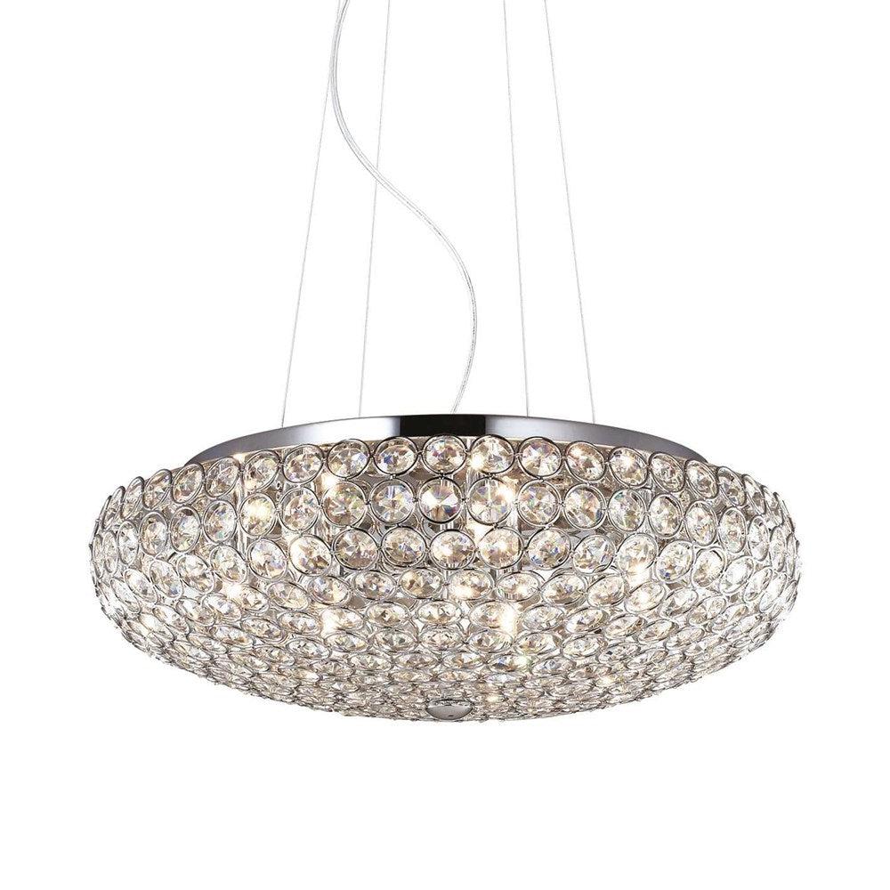 Ideal Lux 8I087979 | King Pendant Light 7Lt in Chrome