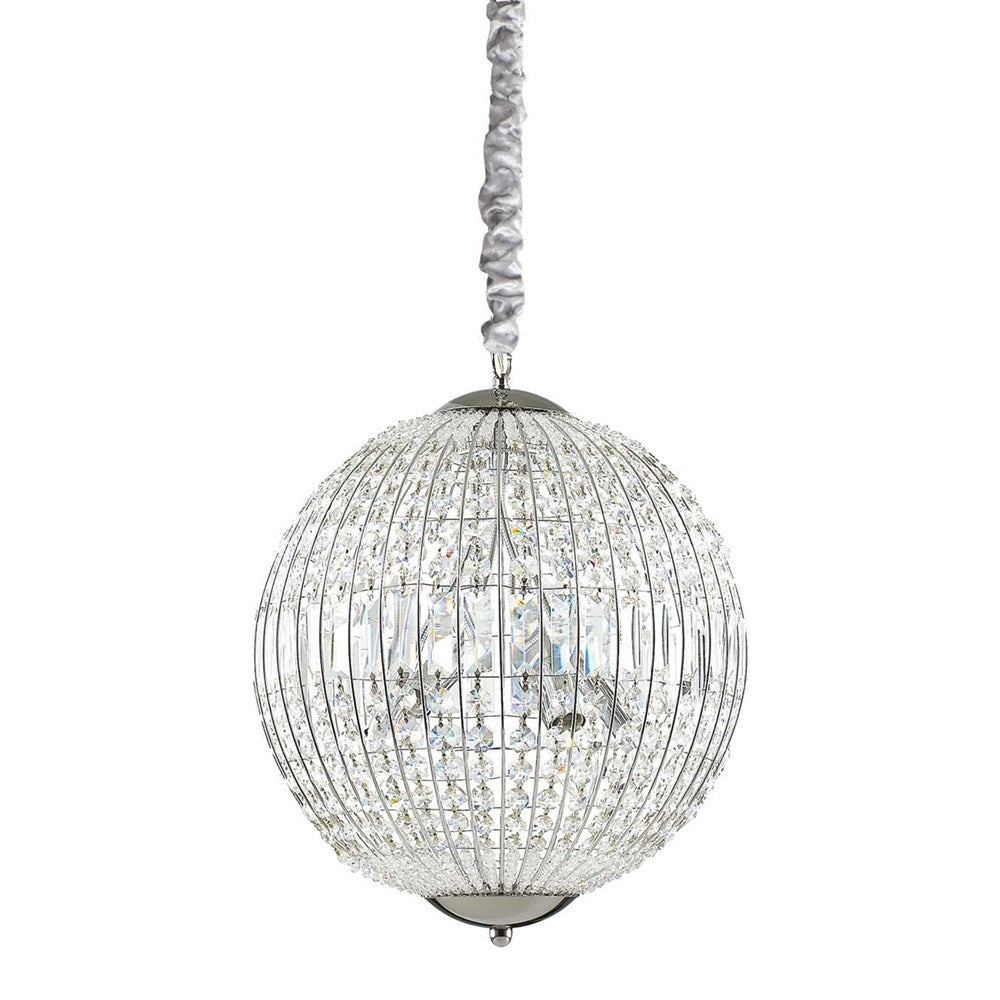 Ideal Lux 8I092911 | Luxor Pendant Light 6Lt in Chrome