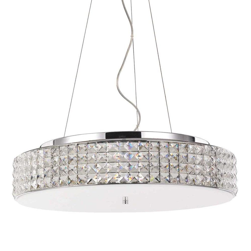 Ideal Lux 8I093048 | Roma Pendant Light 9Lt in Chrome