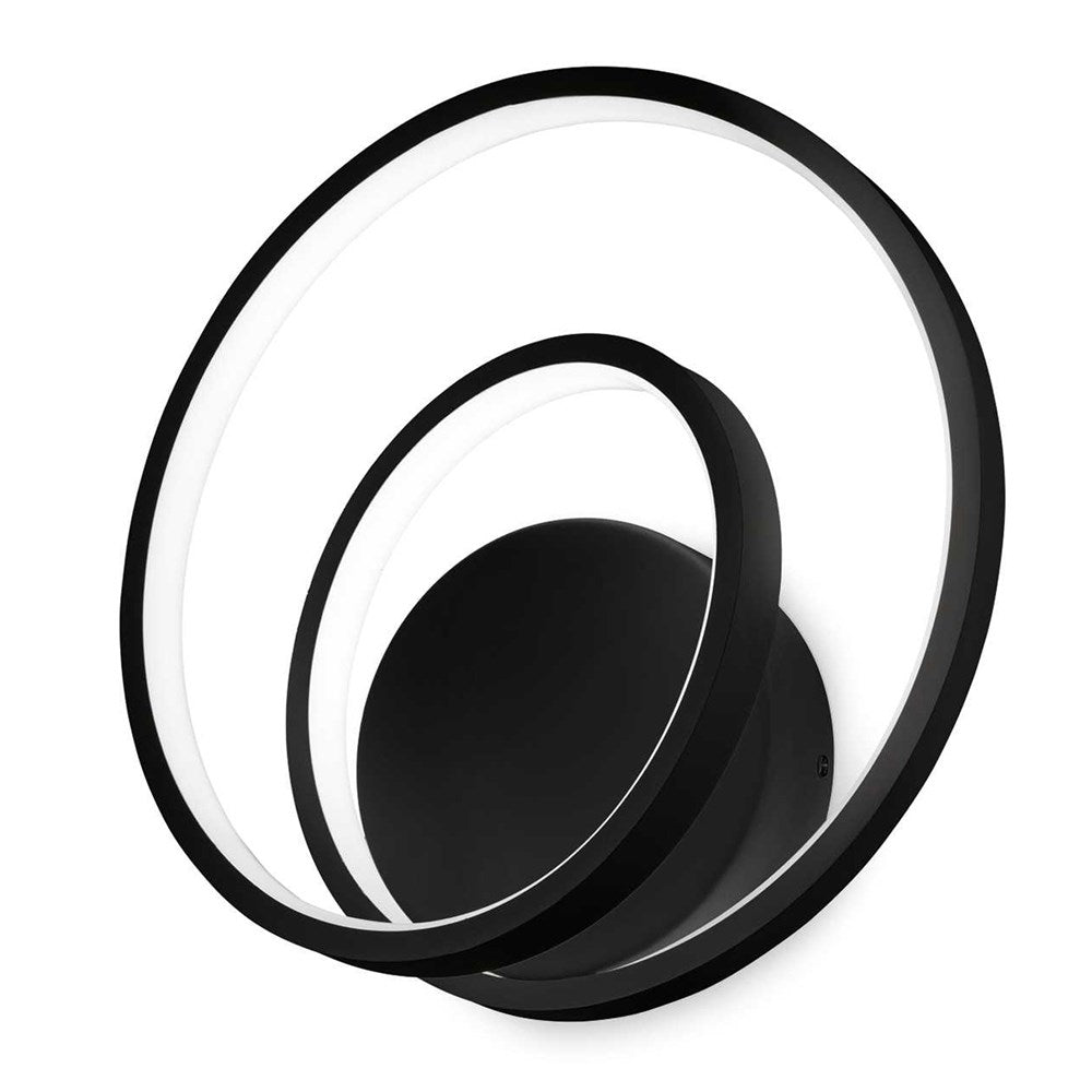 Ideal Lux 8I269399 | Oz indoor LED Wall Light in Black,