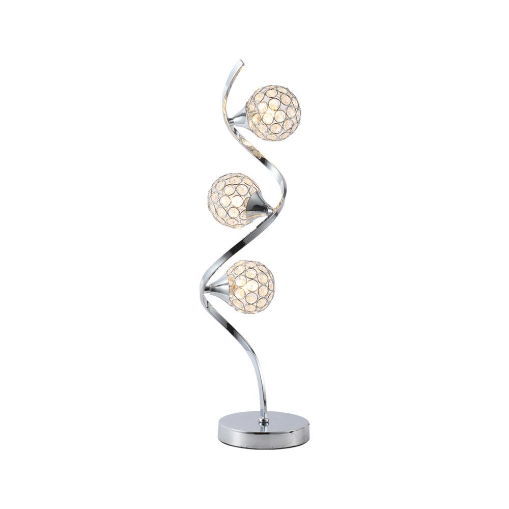 Lexi Lighting LL-09-0165 | Hazel Chrome & Crystal Table